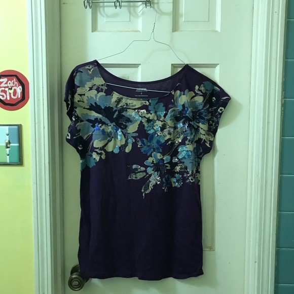 Express | Tops | Sequined Express Top | Poshmark